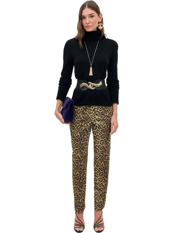 Rixo Sole Savannah Leopard Regular - Brown
