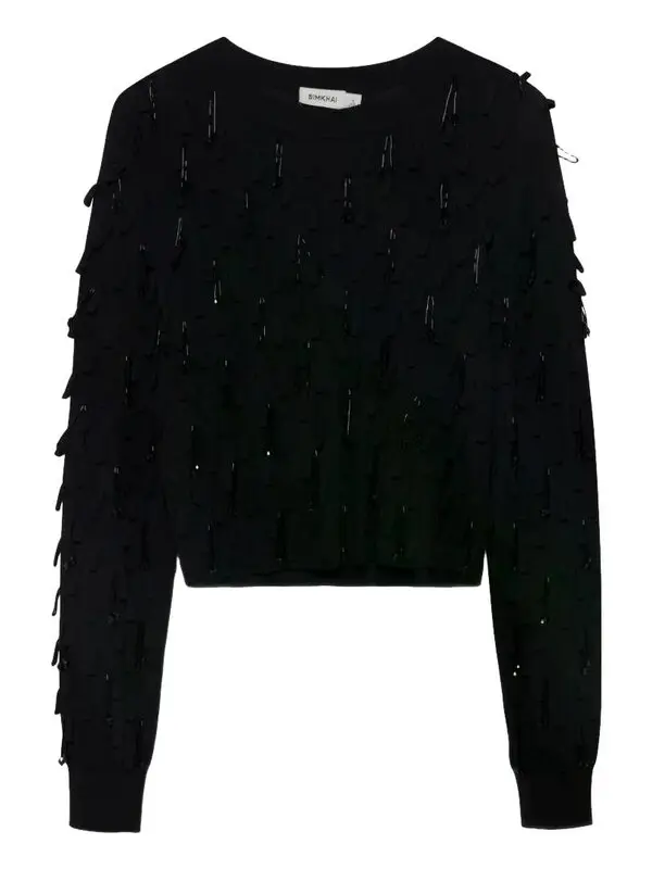 Simkhai Myra Safety-pin Sweater - Black