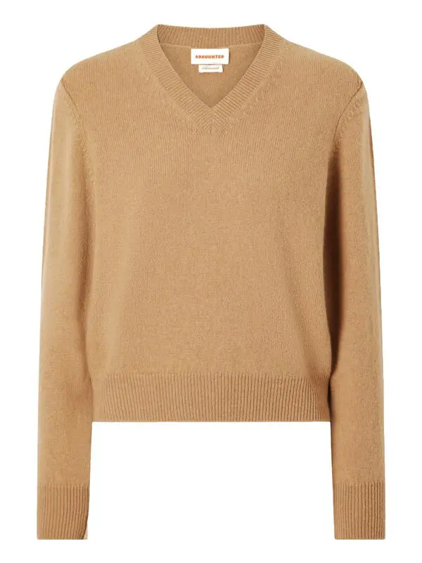 Daughter V-neck Wool Knit Sweater - No