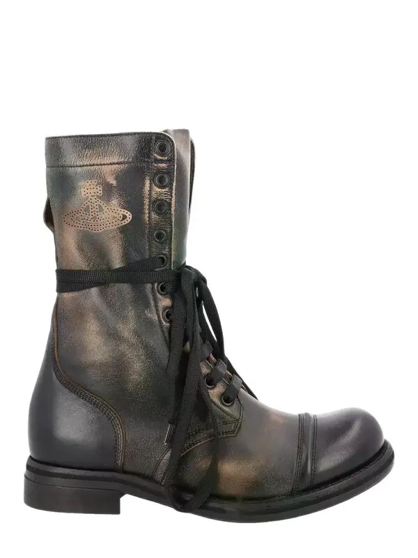 VIVIENNE WESTWOOD Parachute Orb Lace-up Boots - Black