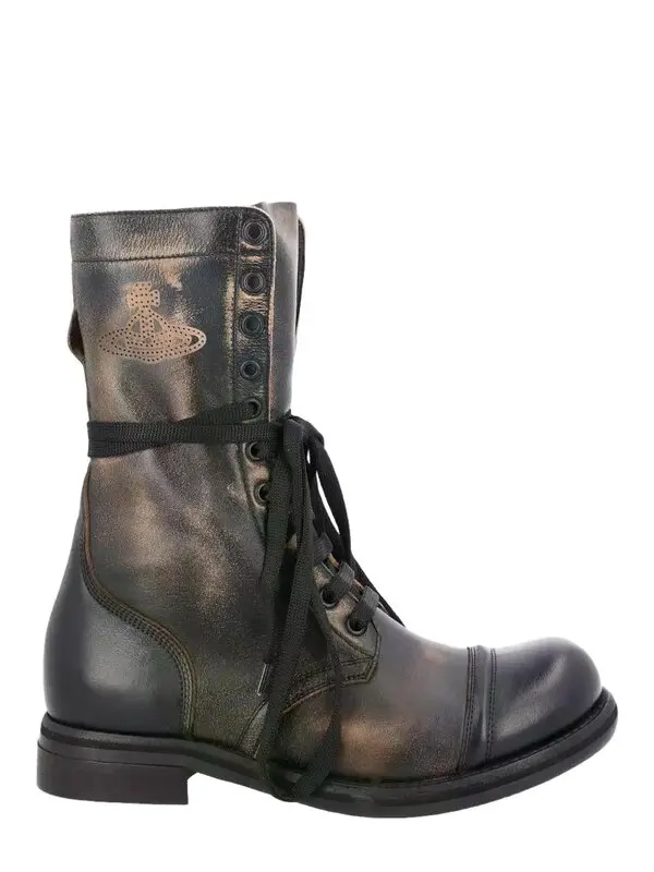 VIVIENNE WESTWOOD Parachute Orb Lace-up Boots - Black