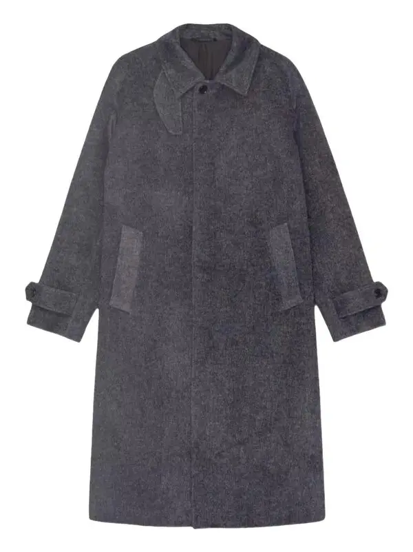 Nn07 Throat-latch Single-breasted Coat - Grey