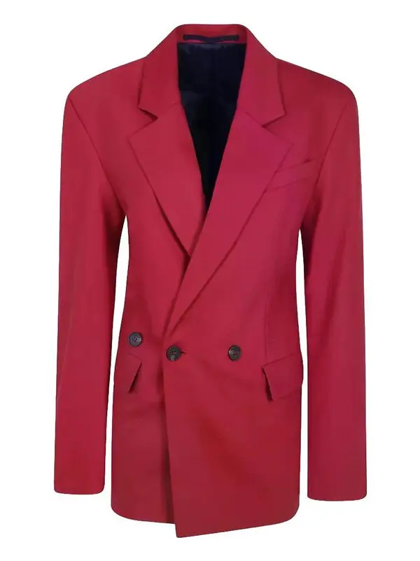 EUDON CHOI Neda Double-breasted Crossover-strap Blazer - Red