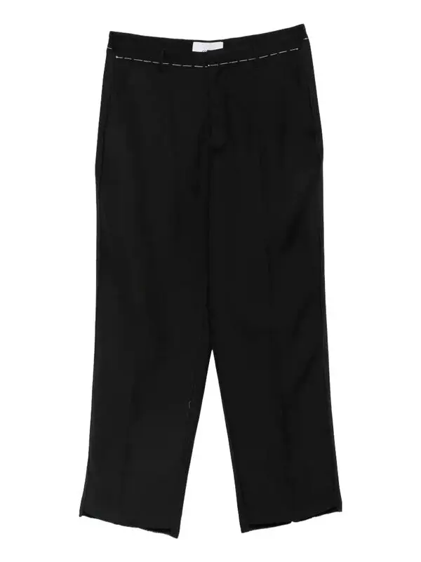 COSTUMEIN Contrast-stitch Trousers - Black