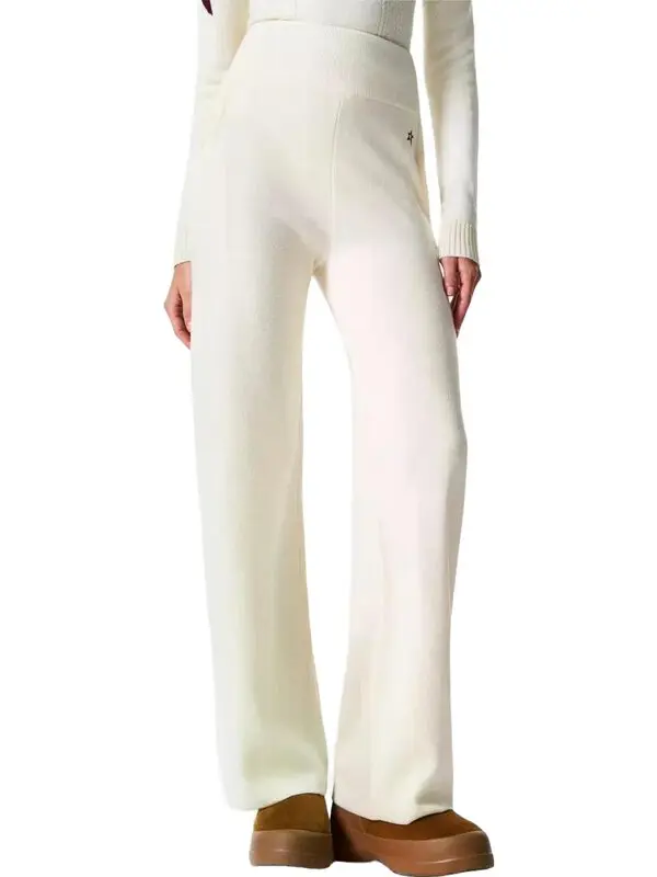 Perfect Moment Chalet Merino Wool Knitted Pant - Neutrals