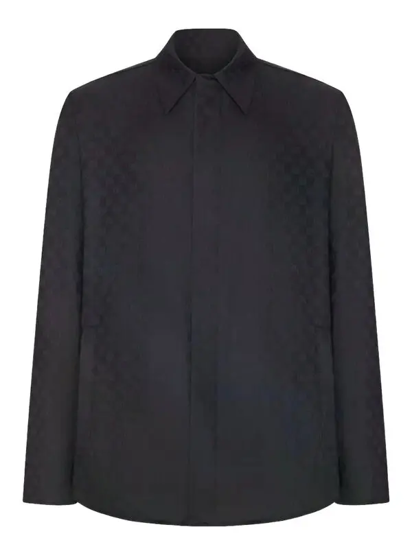Gucci Gg Cotton Canvas Shirt - Black