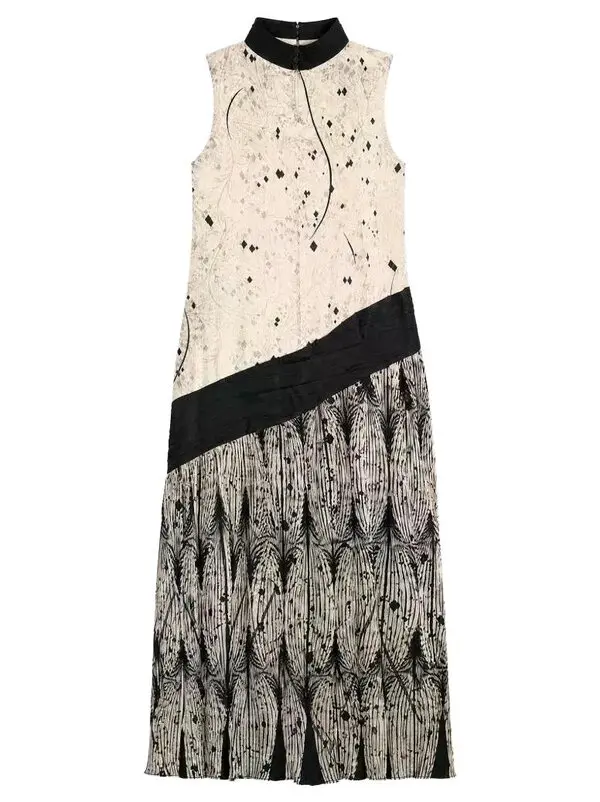 YANGKEHAN Floral-print Sleeveless Maxi Dress - Neutrals