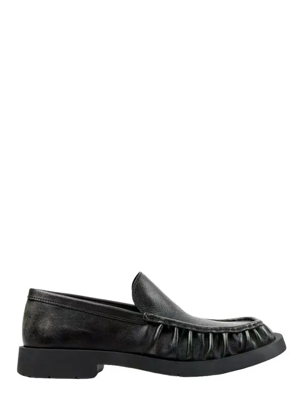 Camper Mil 1978 Ruched Leather Loafers - Black