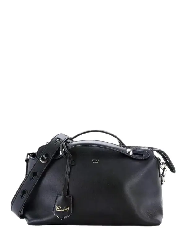 Fendi Monster The Way Leather Small Satchel - Black