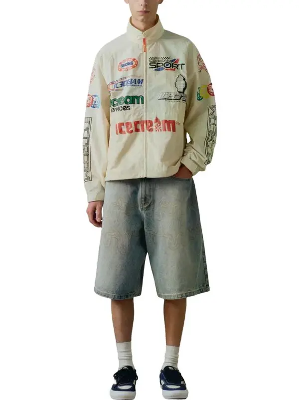 ICECREAM Pit Crew Zip-up Sport Jacket - Neutrals