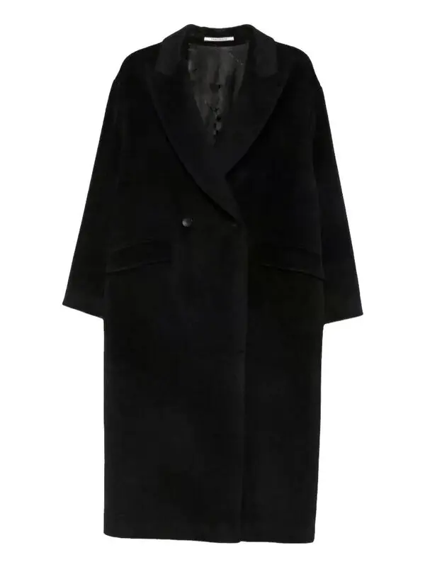 Tagliatore Linden Double-breasted Notched-lapels Coat - Black