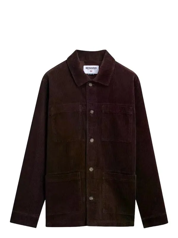 SEBAGO Corduroy Button-down Jacket - Brown