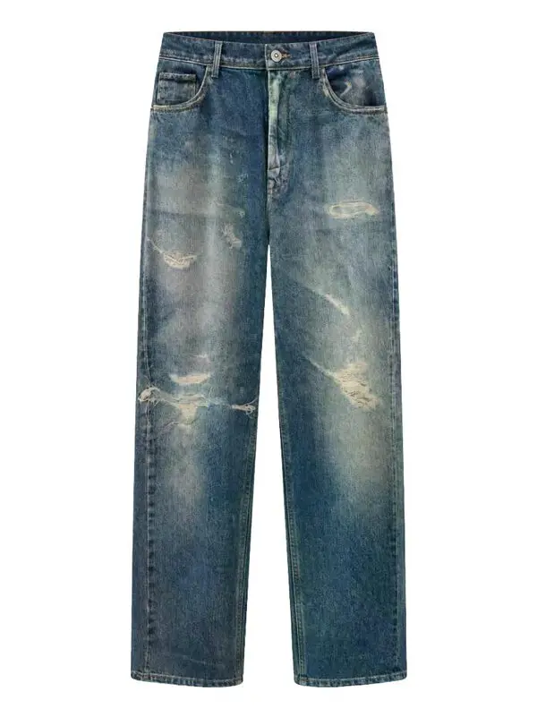 JUCCA Distressed Faded Jeans - Blue