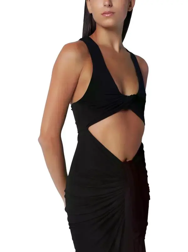 Christopher Esber Vivenda Cut-out Draped Dress - Black