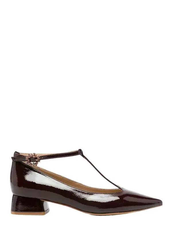 ALMA EN PENA T-bar Pointed-toe Pumps - Red