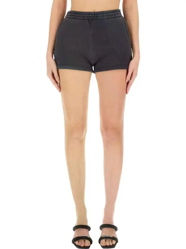 Alexander Wang Elasticated Mini Shorts - Grey