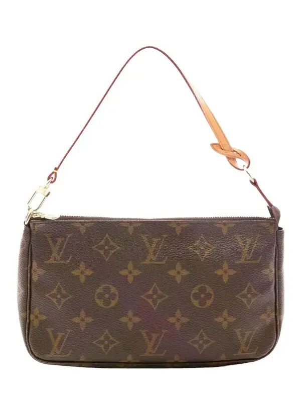 LOUIS VUITTON 2000 Monogram Pochette Accessoires Shoulder Bag - Brown