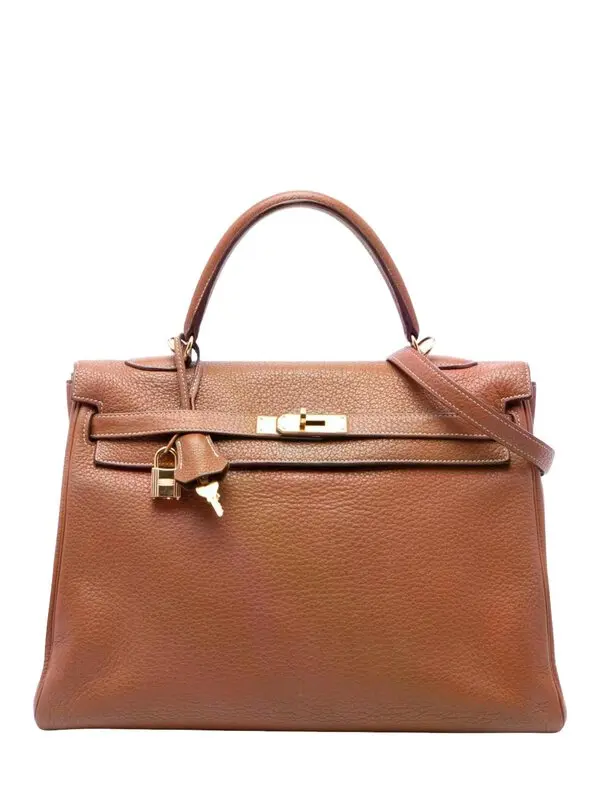 Hermès 2009 Clemence Kelly Ii Retourne 35 Satchel - Brown