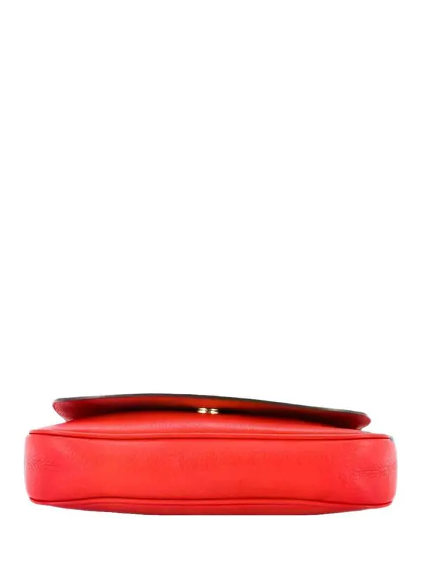 Gucci Soho Chain Leather Medium Crossbody Bag - Red
