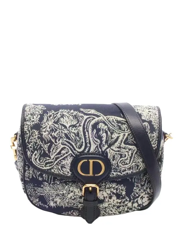 Dior 2000-2026 Medium Toile De Jouy Bobby Crossbody Bag - Blue