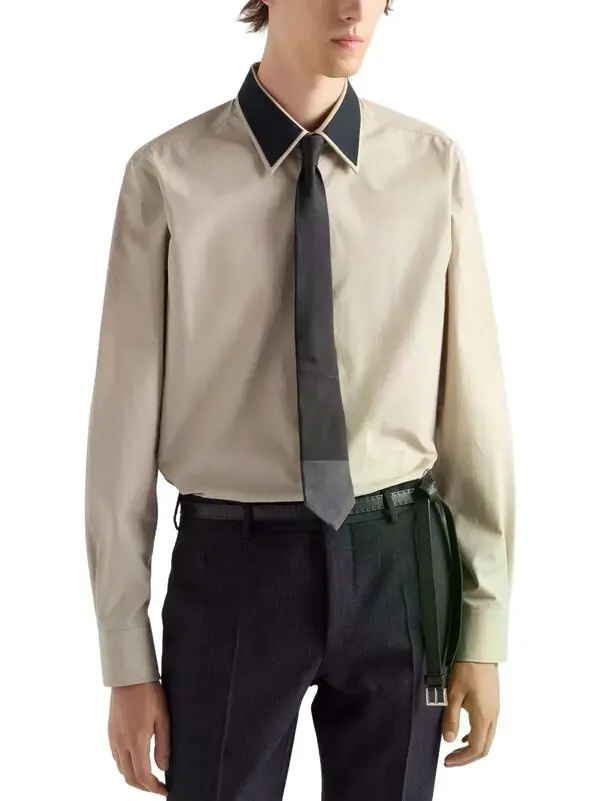Prada Cotton Shirt - Neutrals