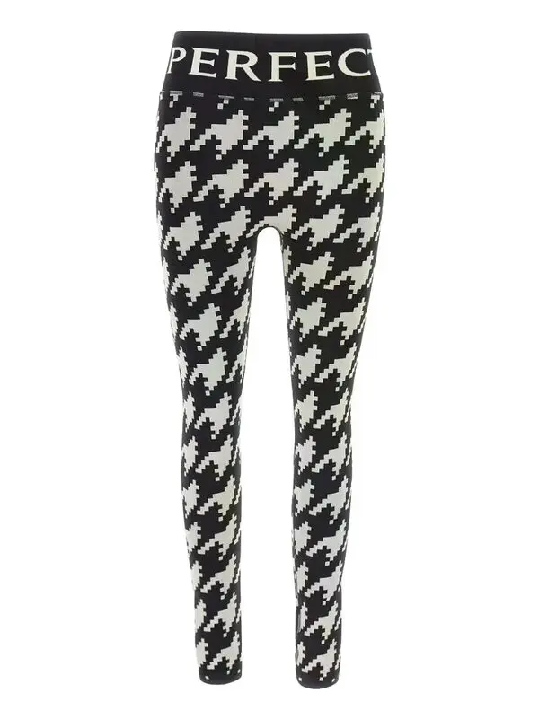 Perfect Moment Jacquard Base Layer Leggings - Black