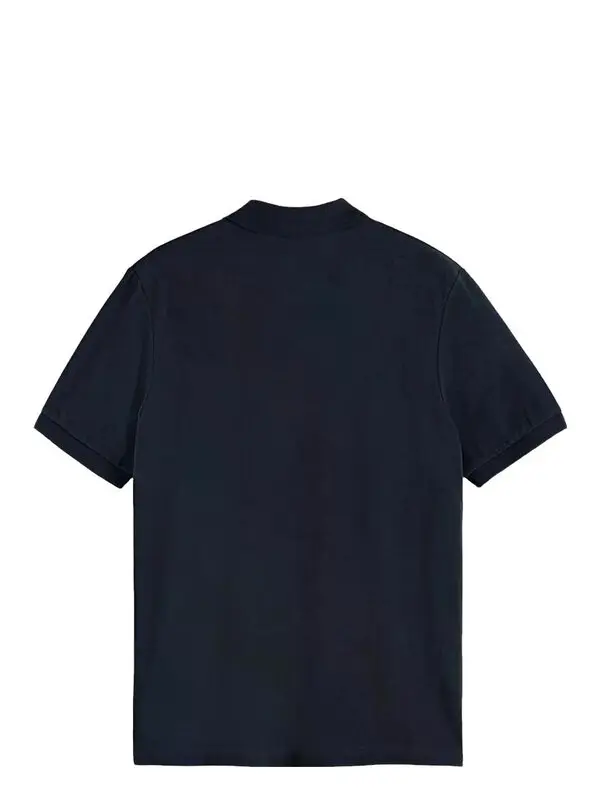 Scotch & Soda Logo-embroidered Polo Shirt - Blue