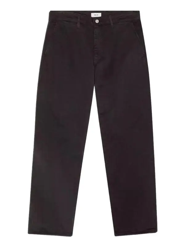 Nn07 Aden Straight-leg Regularffit Chino Trousers - Black