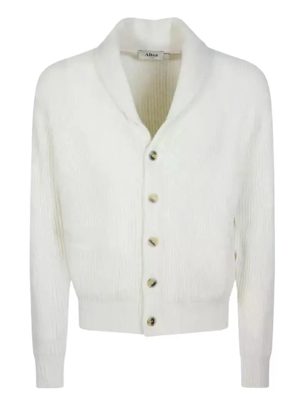 Altea Shawl-collar Ribbed Cardigan - Neutrals