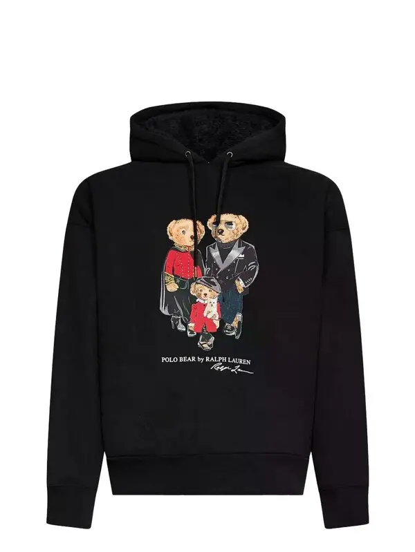 Polo Ralph Lauren Polo Bear Fleece Hooded Sweatshirt - Black