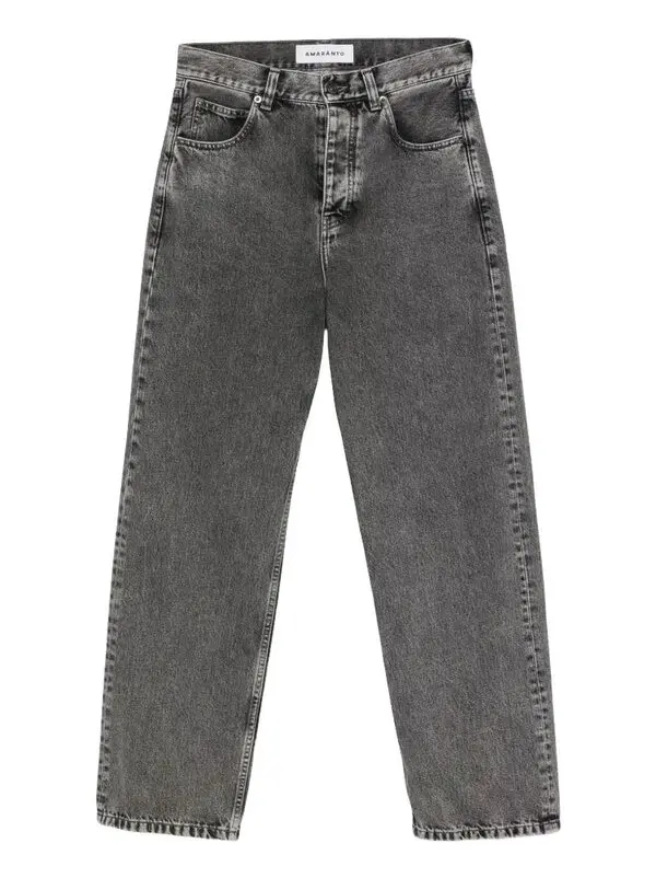 AMARANTO Five-pocket Straight-leg Jeans - Grey