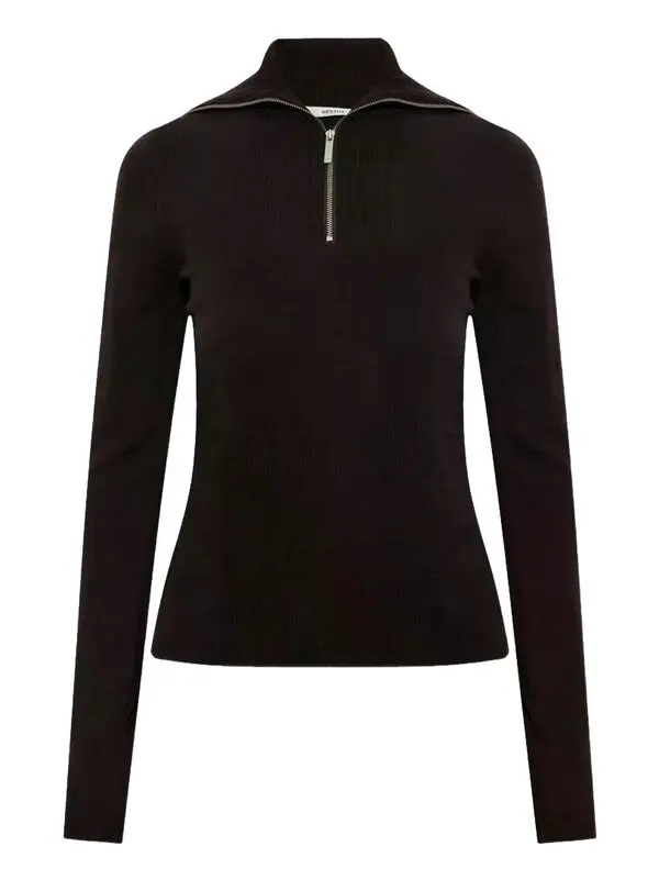 GESTUZ Gzrosalie Quarter-zip Sweater - Brown