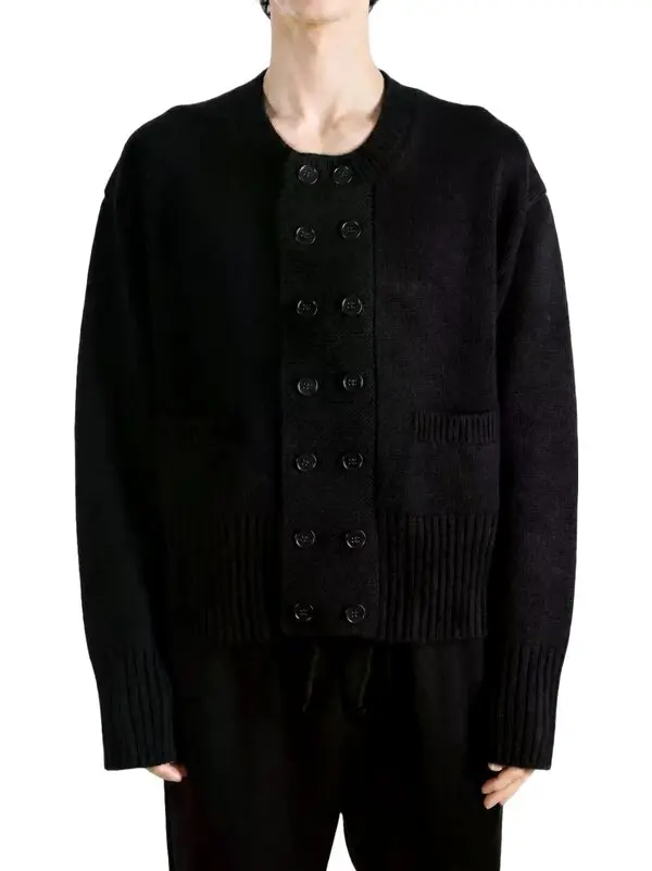 TAIGA TAKAHASHI Lot.506 Knitted Cardigan - Black