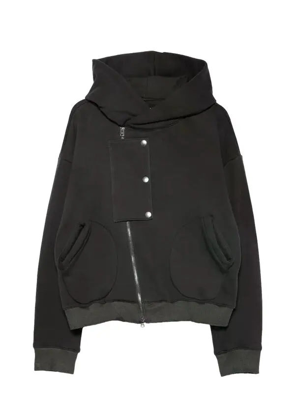 INDIVIDUAL SENTIMENTS Panelled Hooded Jacket - Grey