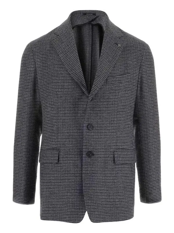 Tagliatore Houndstooth-pattern Blazer - Grey