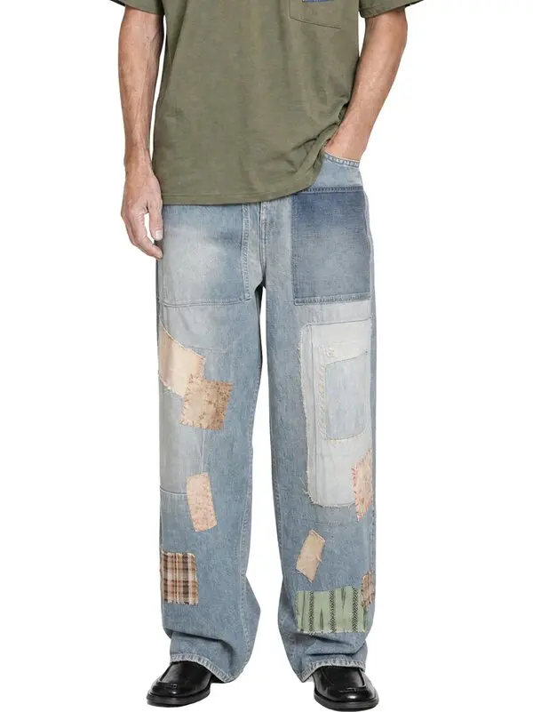 Kapital 14oz Denim 5p Baggy Pants - Blue