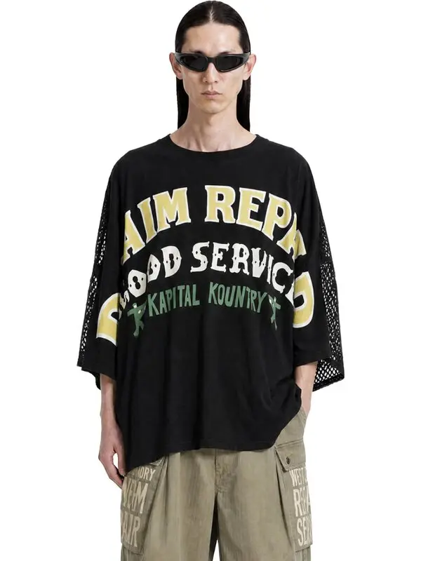 Kapital 20/- Jersey Katabira Huge-t - Black
