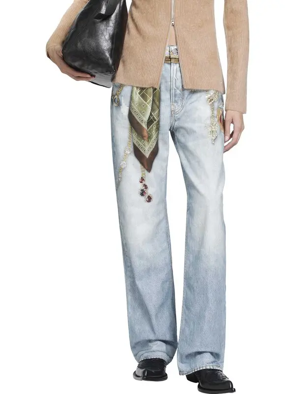 Acne Studios Trompe-l'oeil Jeans - Blue