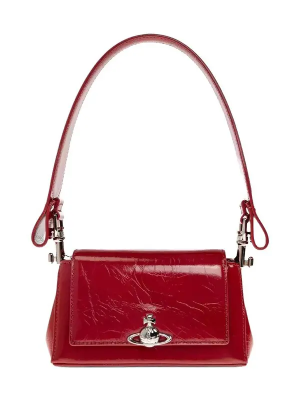 VIVIENNE WESTWOOD Small Hazel Leather Shoulder Bag - Red