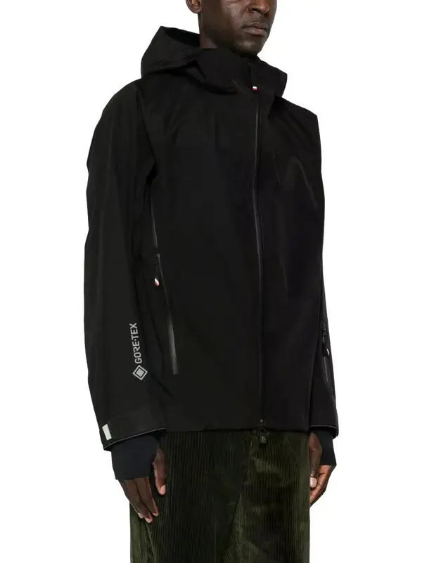 Moncler Gore-tex Hooded Jacket - Black