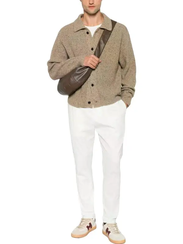 DONDUP Pleated Straight-leg Trousers - Neutrals