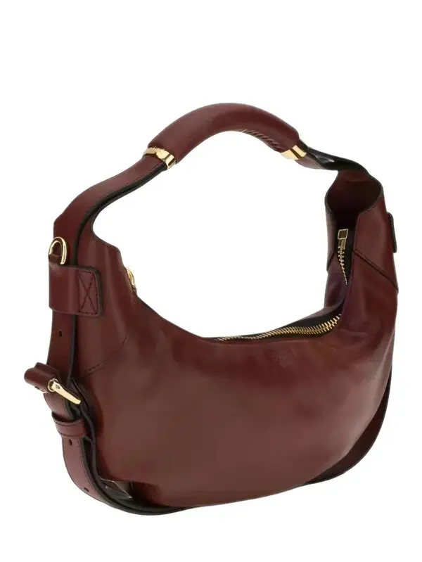 Moschino Logo-debossed Shoulder Bag - Brown