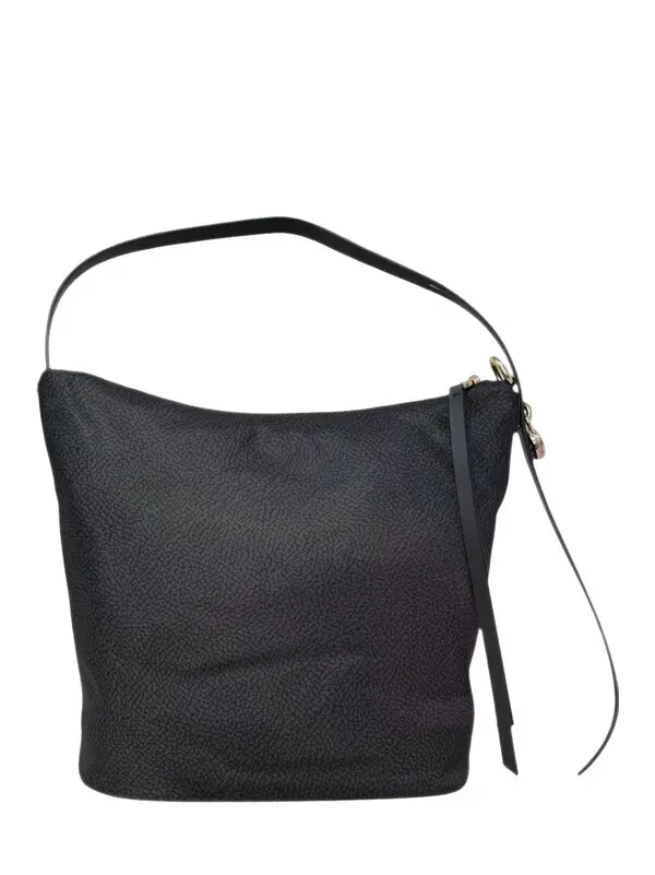 Borbonese Medium Prive O.p. Print Shoulder Bag - Grey