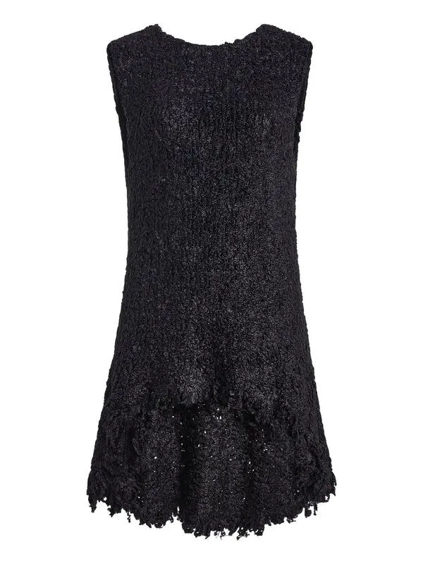 Calvin Klein Elara Crinkled Silk Top - Black
