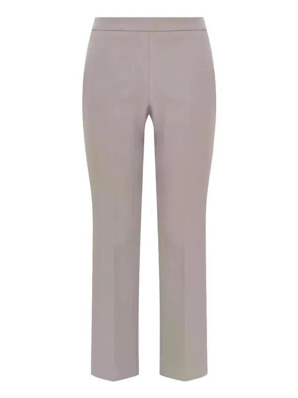 Malìparmi Pressed-crease Flared Trousers - Grey