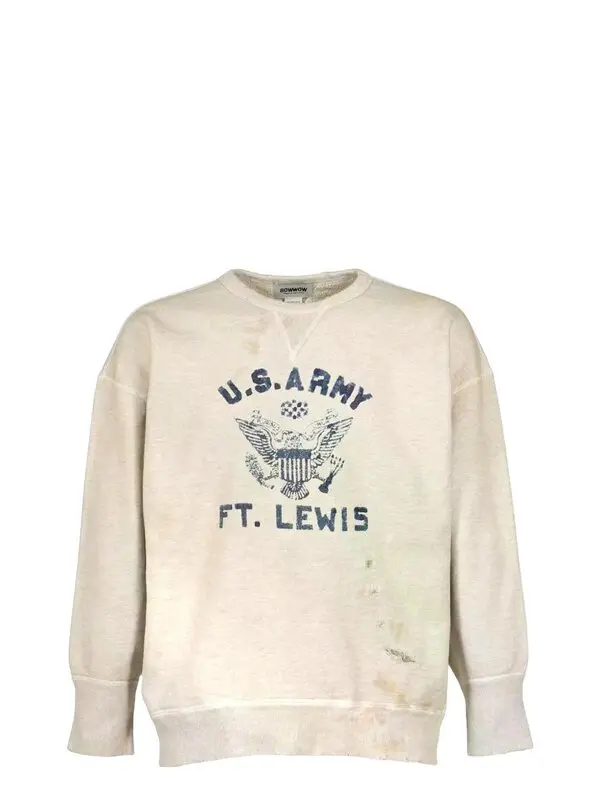 BOW WOW Distressed Graphic-print Sweater - Neutrals