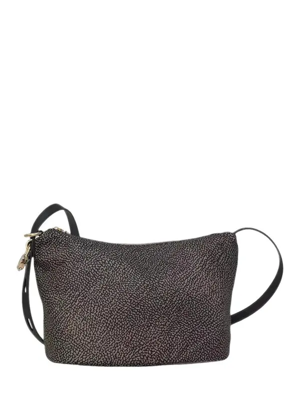 Borbonese Small Prive Opium-print Shoulder Bag - Black