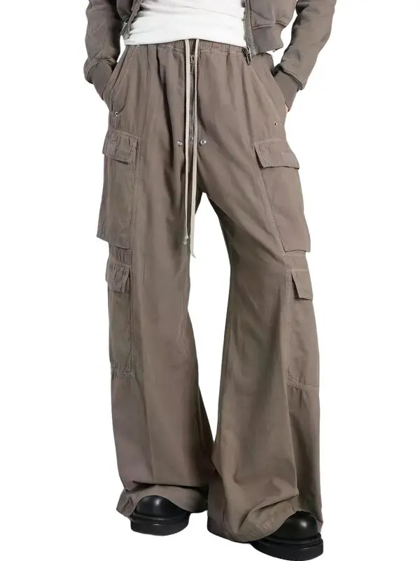 Rick Owens Drawstring Cargo Pants - Grey