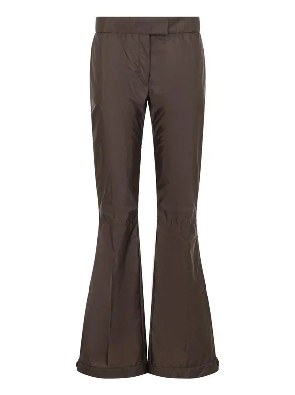 Miu Miu Flared Technical Pants - Brown