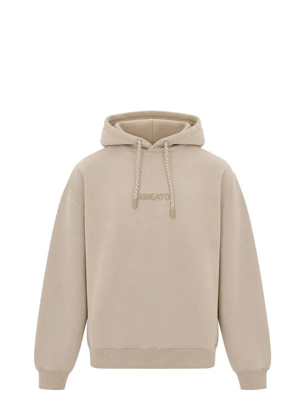 Axel Arigato Organic Cotton Logo Hoodie - Dark Beige